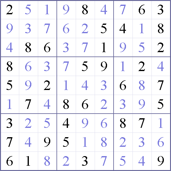 Sudoku Weekly - Free Online Printable Sudoku Games! 9x9 easy Solution