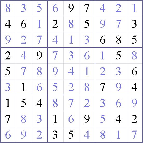 Sudoku Weekly - Free Online Printable Sudoku Games! 9x9 hard Solution