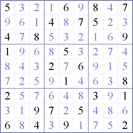 Sudoku Weekly - Free Online Printable Sudoku Games! 9x9 hard Solution