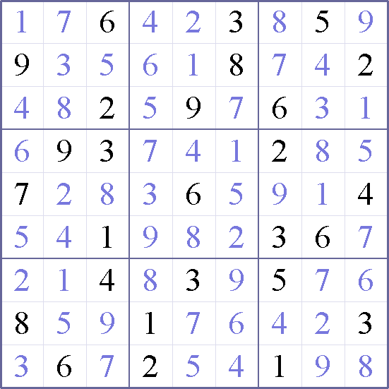 Sudoku Weekly - Free Online Printable Sudoku Games! 9x9 hard Solution